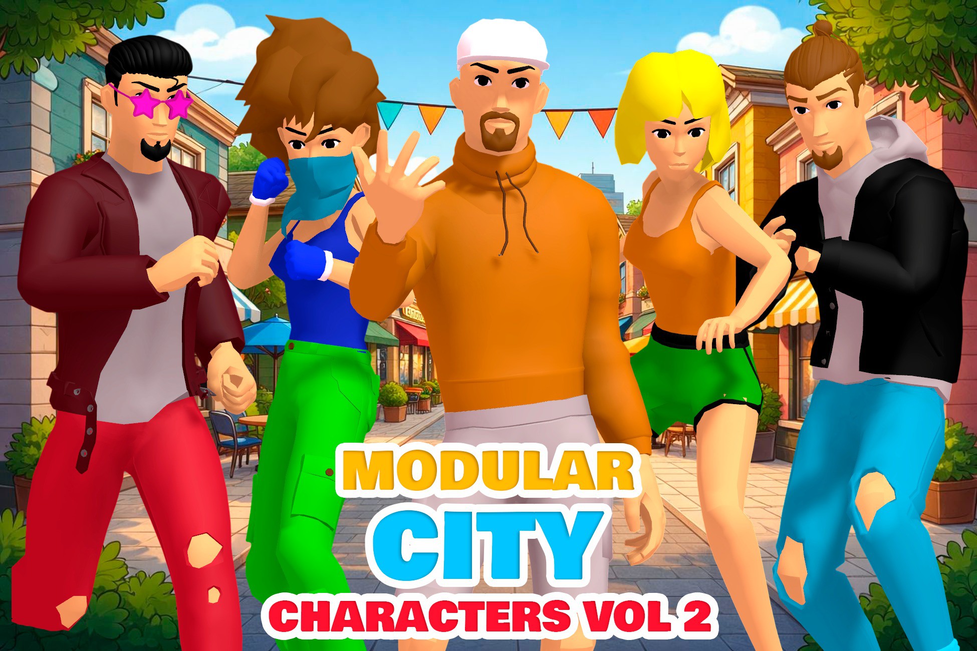 Stylized City Characters Vol 2 | 3D Humanoids | Unity Asset Store