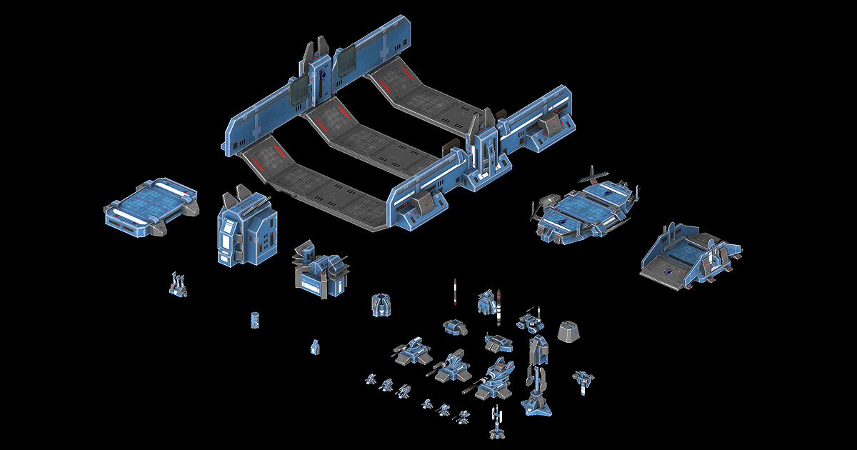Scifi RTS Series: Base Buildings | 3D Sci-Fi | Unity Asset Store