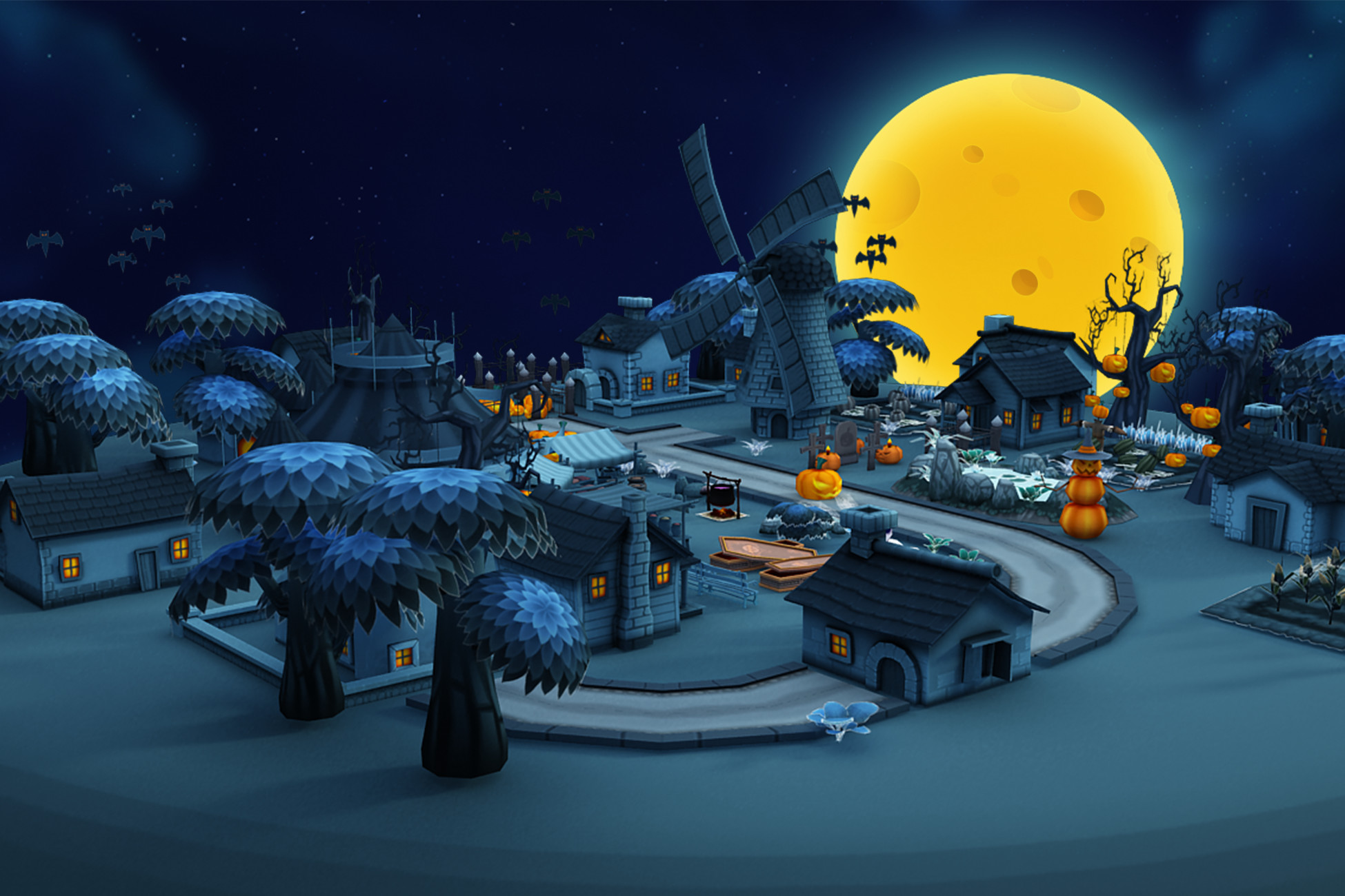 Cartoon Halloween Farm | 3D Environments | Unity Asset Store