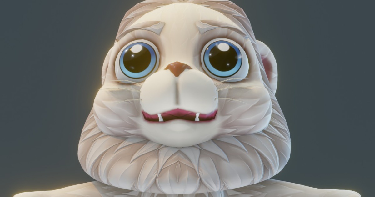 Cartoon White Lion Rigged 3D Model | Characters | Unity Asset Store