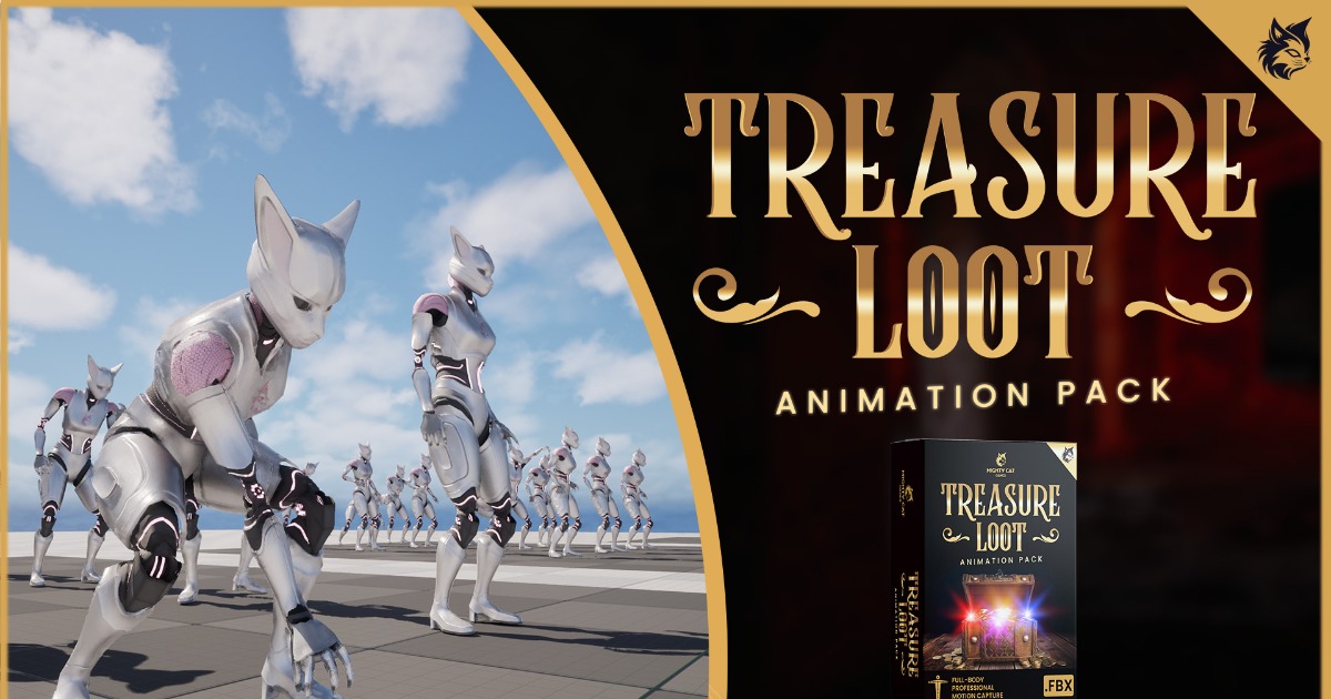Treasure Loot Animation Pack | 3D 动画 | Unity Asset Store