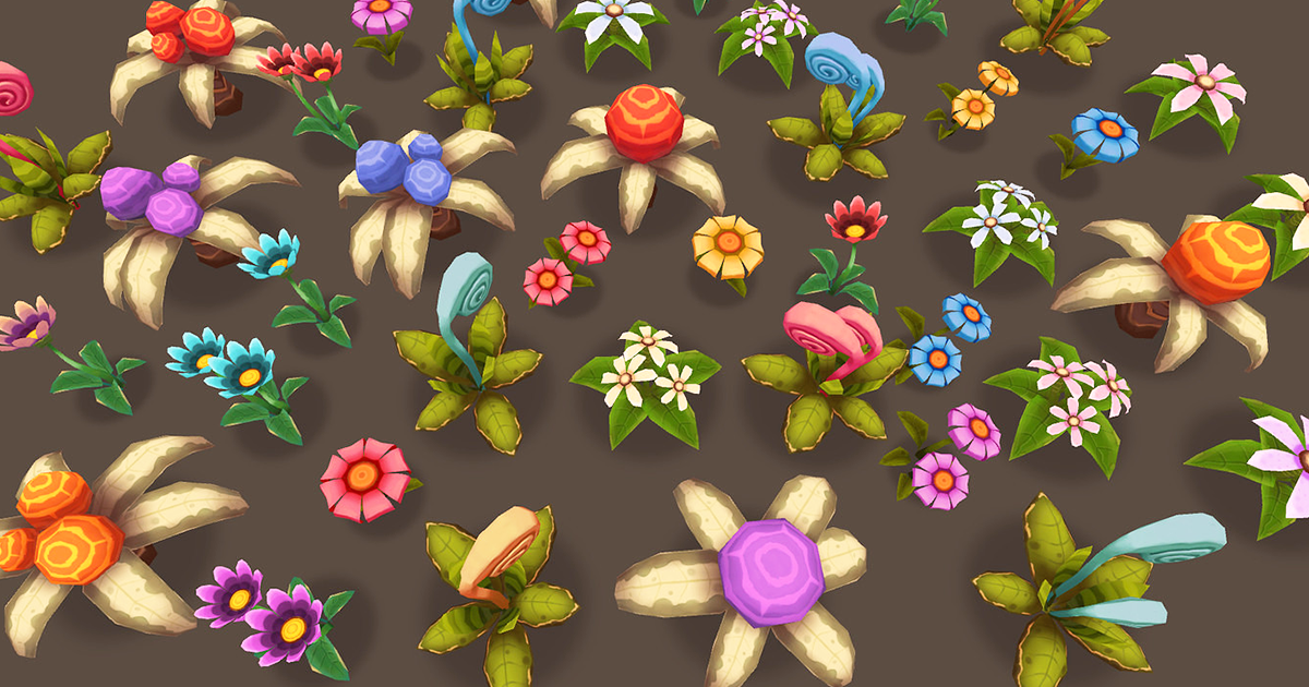 Hand-Painted Plant Pack | 3D Plants | Unity Asset Store