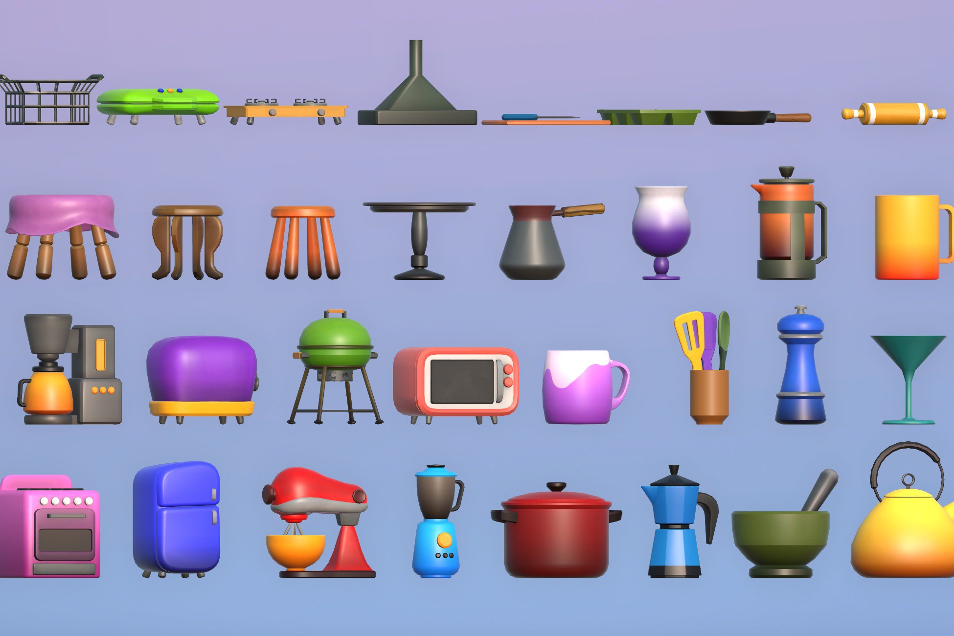 3D Prop Kitchen | 3D Props | Unity Asset Store