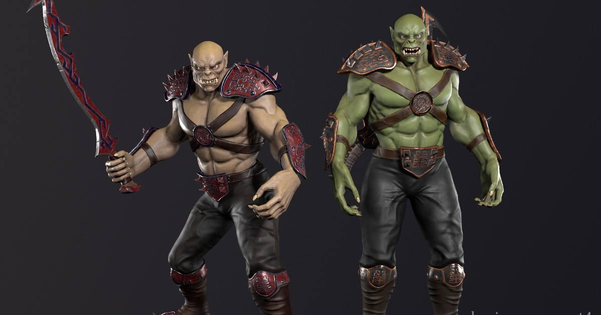 Orc warrior(modular) | Characters | Unity Asset Store
