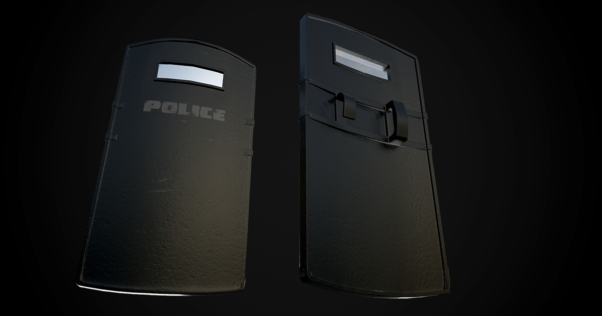 Riot Shield Model | 3D | Unity Asset Store