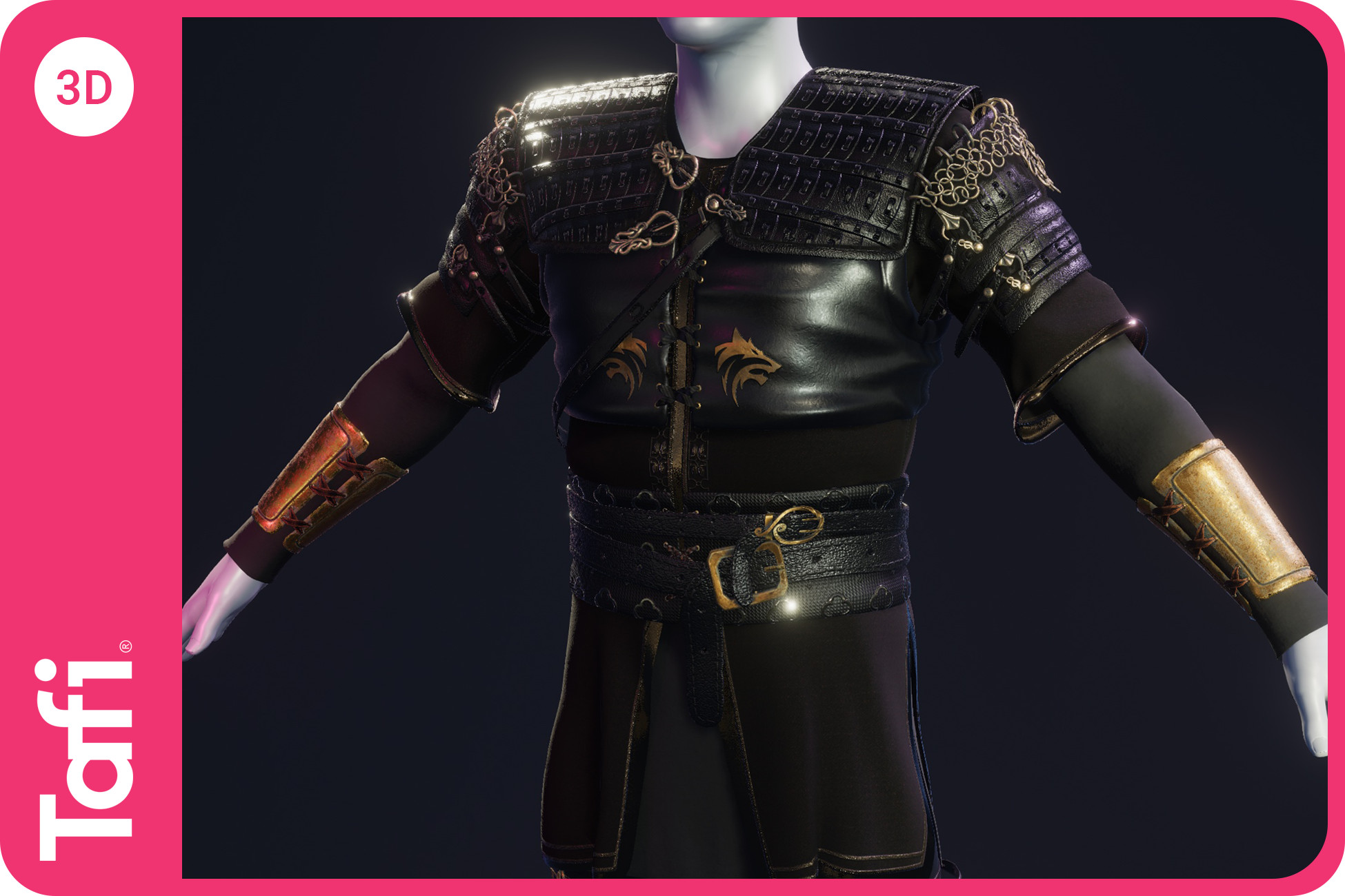 Dark Lore Outfit Male from Tafi | 3D Clothing | Unity Asset Store