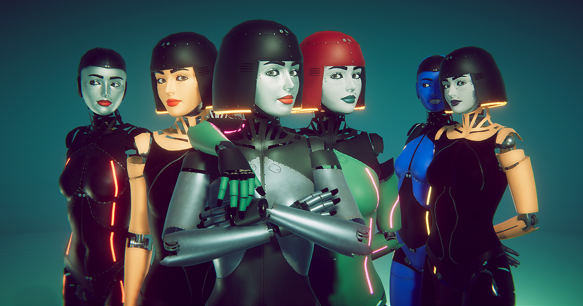 cyberpunk - Cyber Girl (HDRP + BIP) | 3D Robots | Unity Asset Store