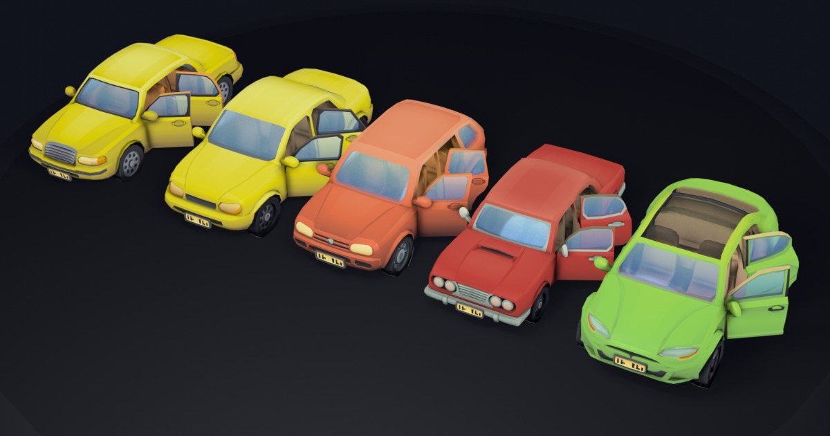 Toon Vehicle Pack - LowPoly | 3D Land | Unity Asset Store