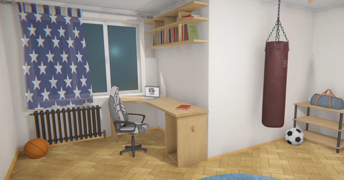 Children's room - environment for VR | 3D Interior | Unity Asset Store