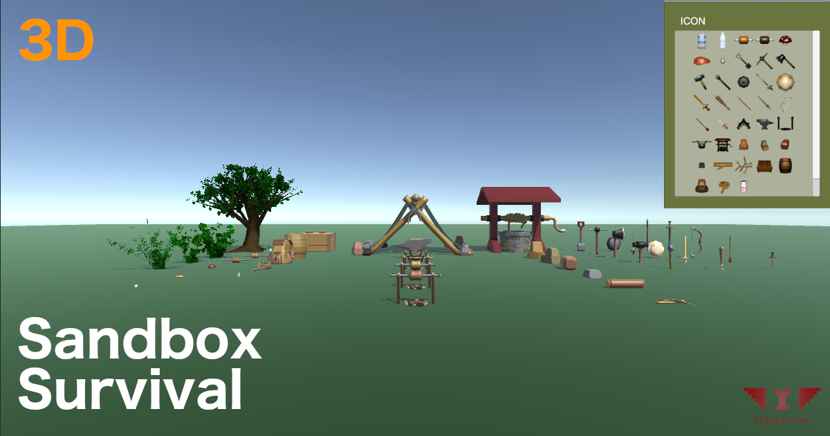 Low Poly Sandbox Survival Props | 3D Props | Unity Asset Store