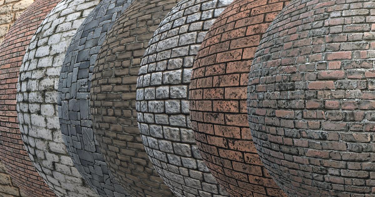 Brick Material Pack by GameTextures | 2D Textures & Materials | Unity ...