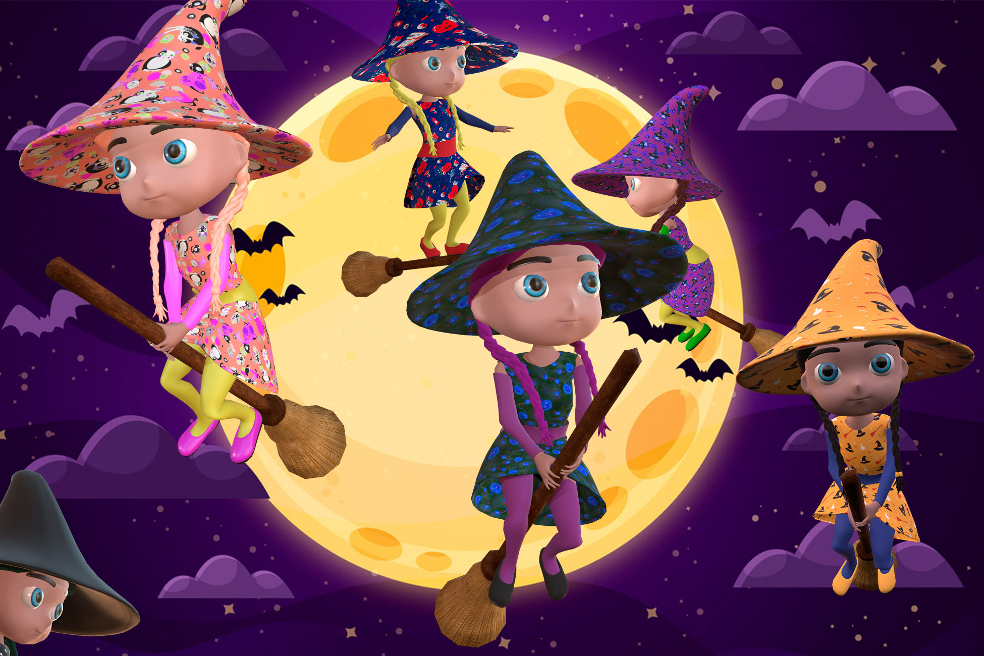 Little witch | Characters | Unity Asset Store