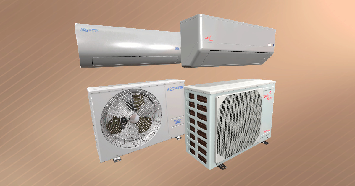 Air Conditioning Unit Set | 3D Electronics | Unity Asset Store