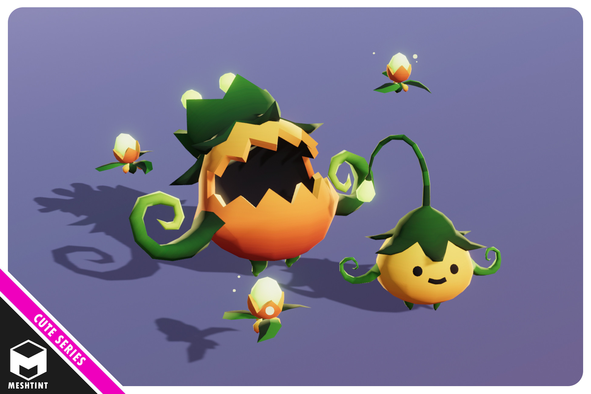Pollen Spore Plant Chewer Evolution Pack Cute Series | 3D Creatures ...