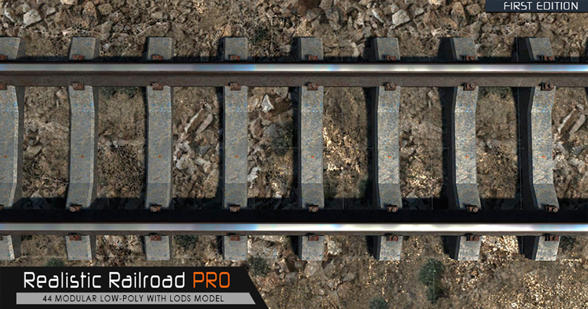 Realistic Railroad Pro | 3D Urban | Unity Asset Store