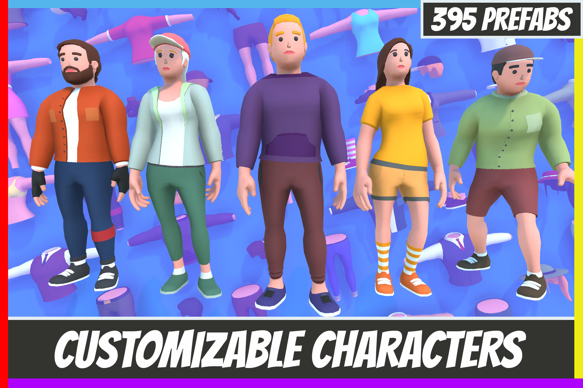 Customizable 3D Characters Vol 2 | 3D Humanoids | Unity Asset Store