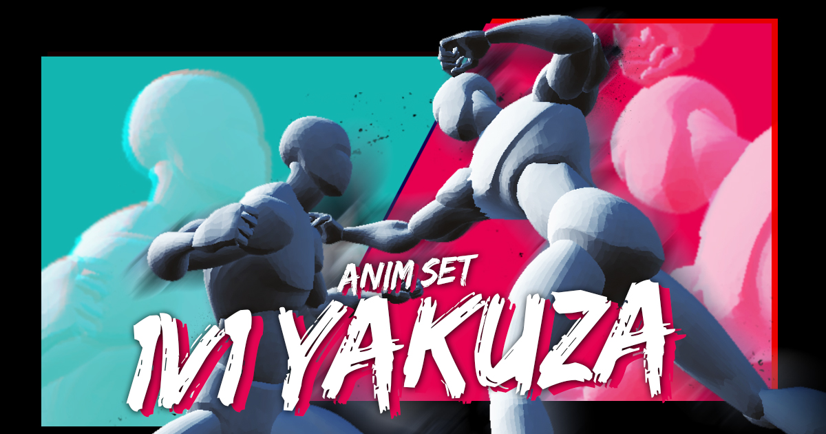 1v1 yakuza animset | 3D Animations | Unity Asset Store