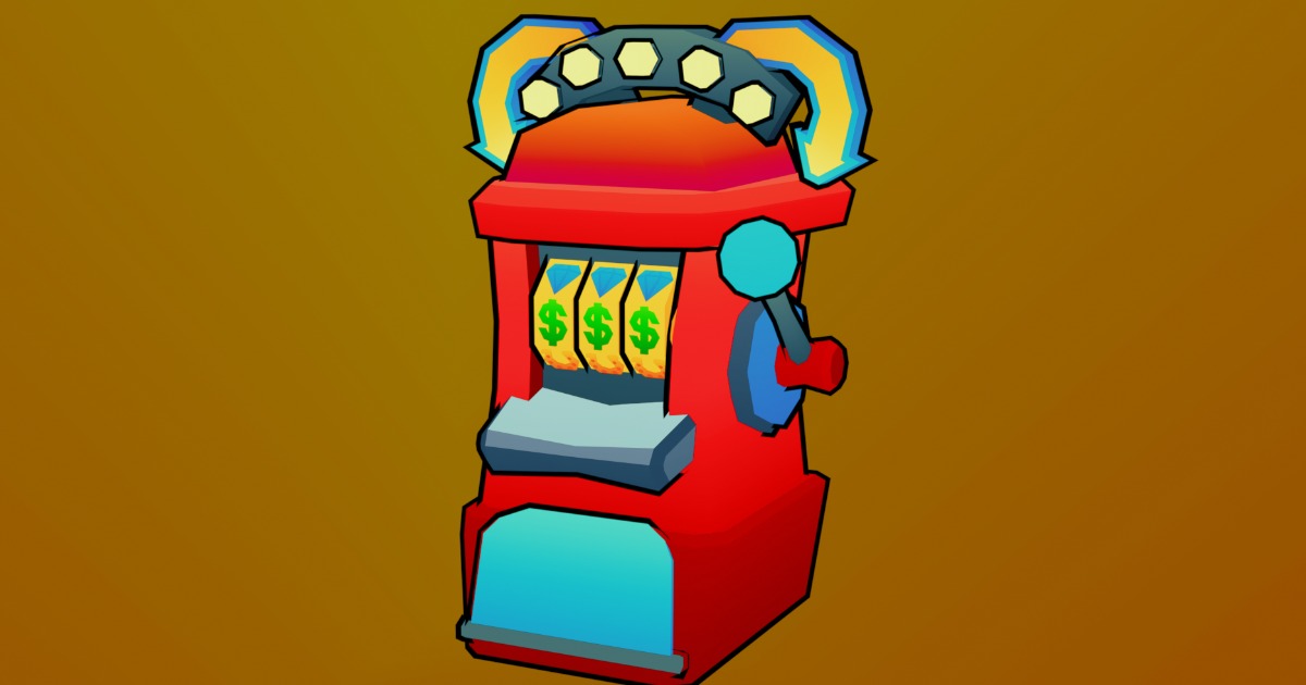 Slot Machine Low Poly | 3D Interior | Unity Asset Store