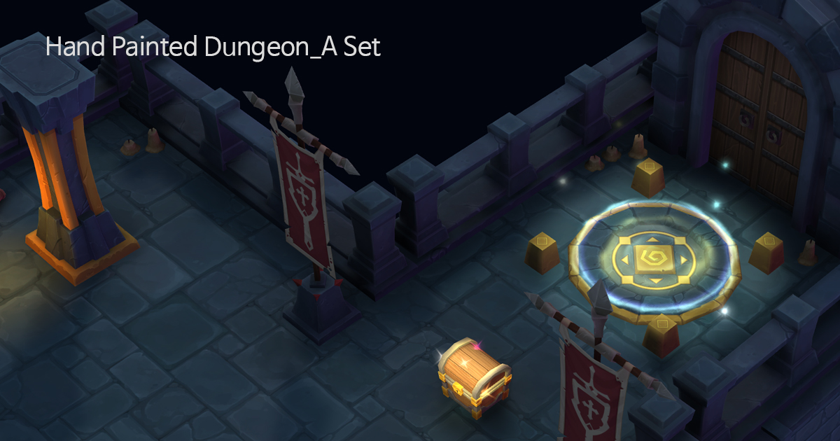 Hand Painted Dungeon_A Set | 3D Dungeons | Unity Asset Store