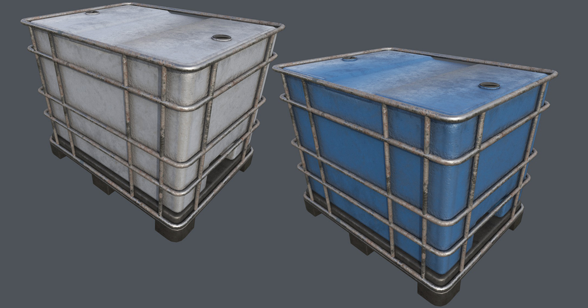 Liquid Container PBR | 3D Industrial | Unity Asset Store
