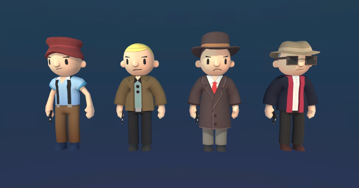 Cartoon Mafia charaters | Characters | Unity Asset Store