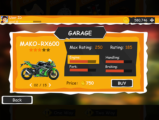 Bike Racing Graphics CxS (GUI Skin 10) | 2D GUI | Unity Asset Store