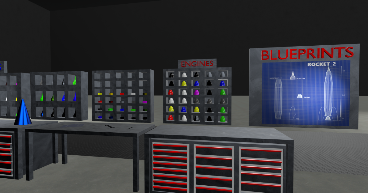 Rocket Workshop Pack | 3D Props | Unity Asset Store