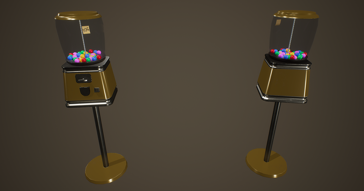 Classic Gumball Machine | 3D Props | Unity Asset Store