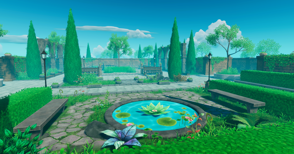 Toon Fantasy Garden | 3D Fantasy | Unity Asset Store