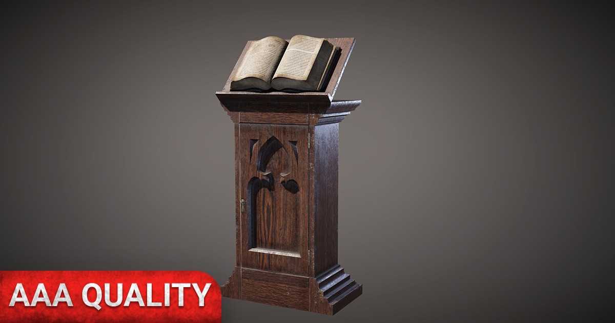 Medieval Lectern | 3D 소품 | Unity Asset Store