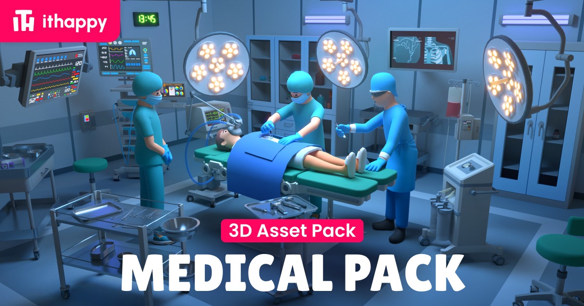 Medical Pack - Low Poly 3D Models Pack | 3D Props | Unity Asset Store