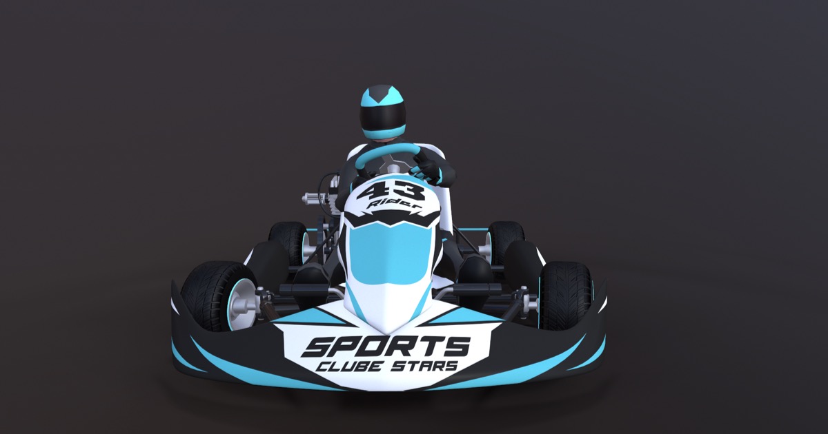 1 Low Poly Kart With Player 16 | 3D Land | Unity Asset Store
