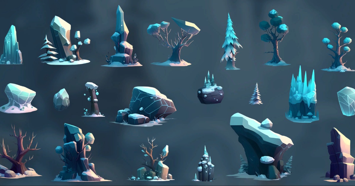 Animated 2d Frozen Platformer Game Ready Environments Asset | 2D ...