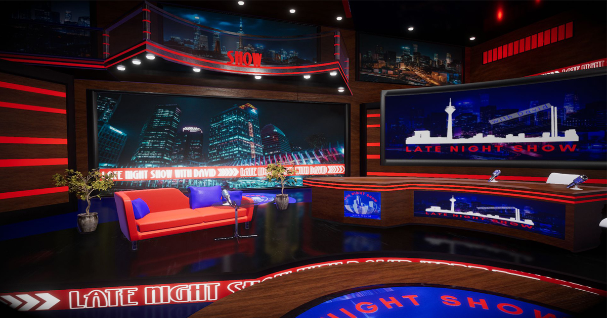 Talk Show | 3D Interior | Unity Asset Store