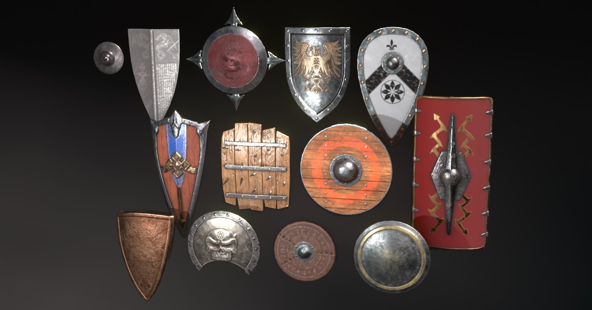 Shield set | 3D Weapons | Unity Asset Store