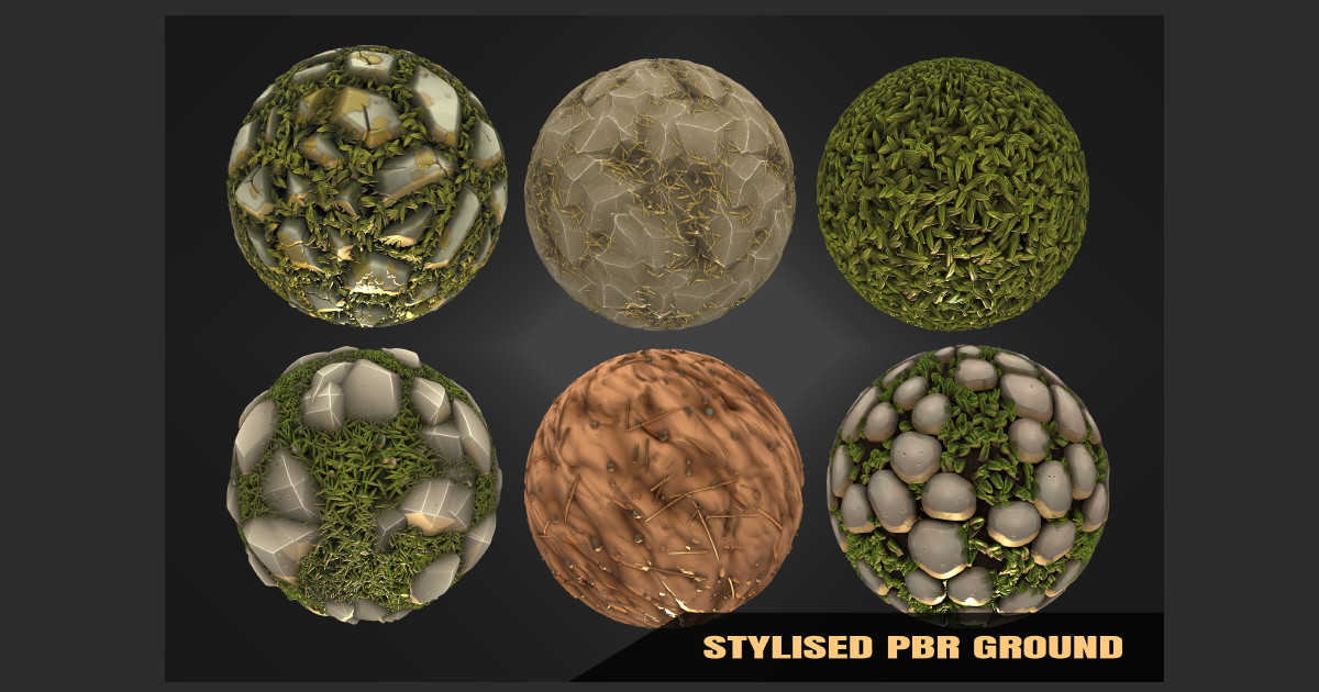 Stylized Ground PBR Materials | 2D Floors | Unity Asset Store