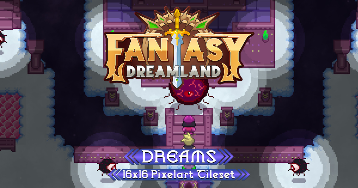 2D TopDown Dreams Tileset - Fantasy Dreamland | 2D Environments | Unity ...