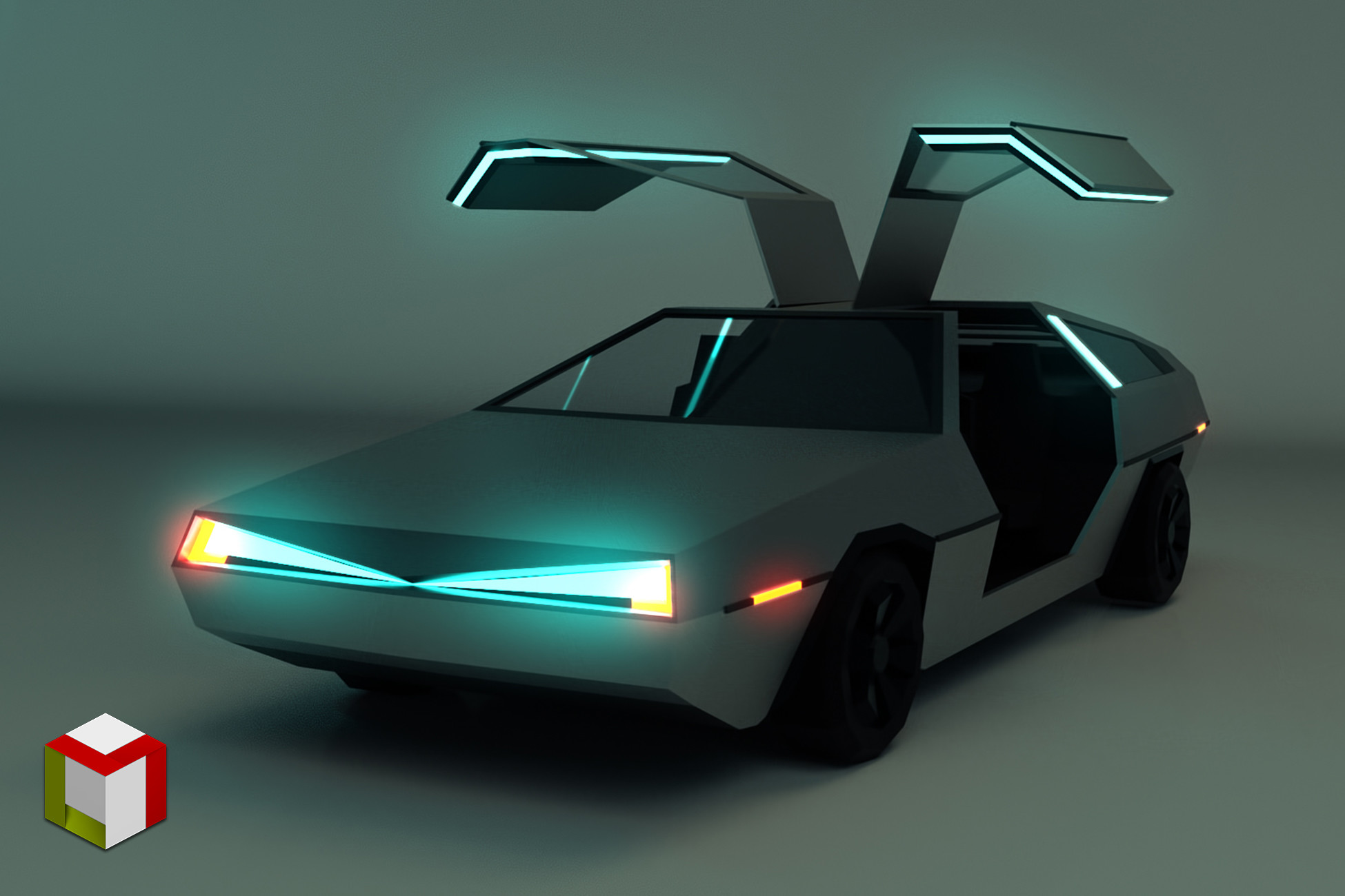 Low Poly Sci-Fi Car 04 | 3D 지상 | Unity Asset Store