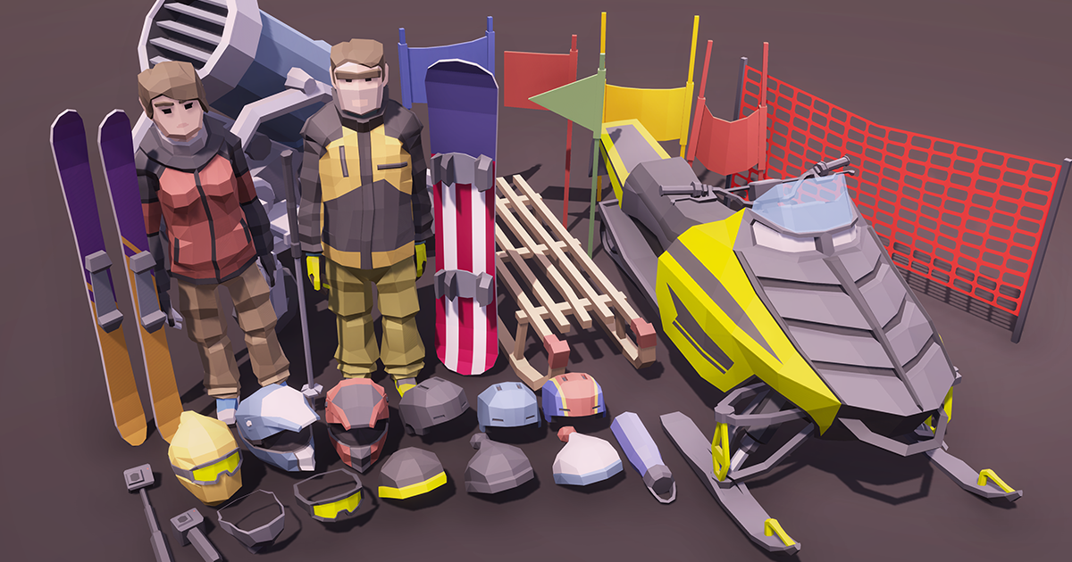 POLYGON - Snow Kit - Art by Synty | 3D 角色 | Unity Asset Store