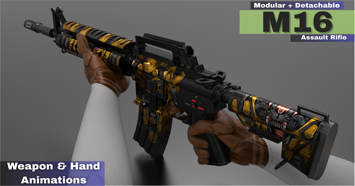 m4 Gun (Fps - Tps) | 3D Guns | Unity Asset Store