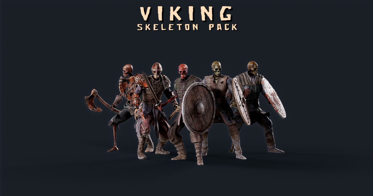 SKELETON VIKING PACK | 3D Humanoids | Unity Asset Store