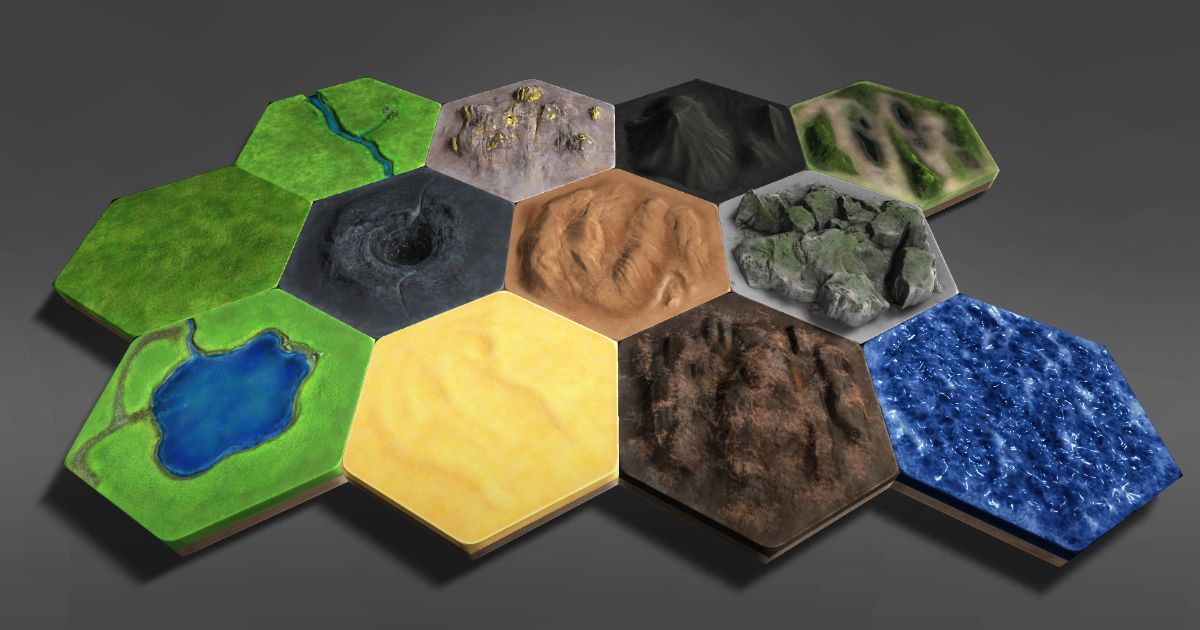 Hexlands - Set 1 | 3D Environments | Unity Asset Store