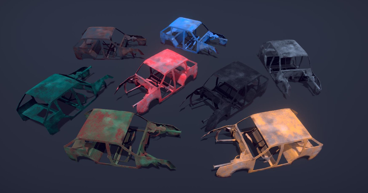 Abandoned Broken Cars | 3D 汽车 | Unity Asset Store