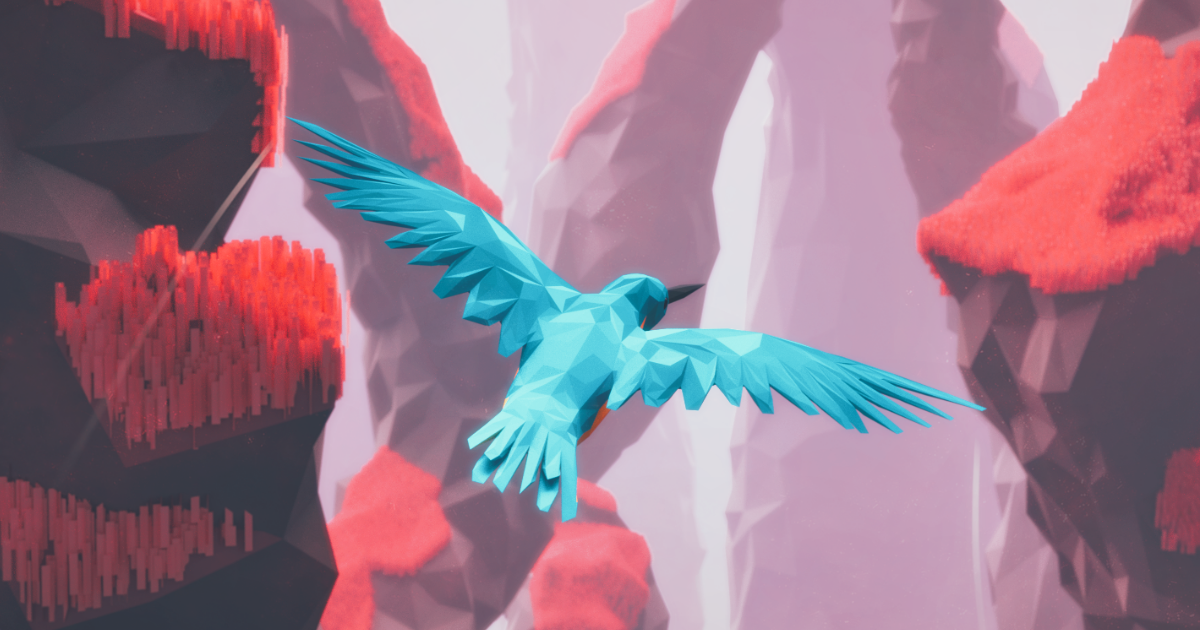 Low Poly Bird: Kingfisher | Characters | Unity Asset Store