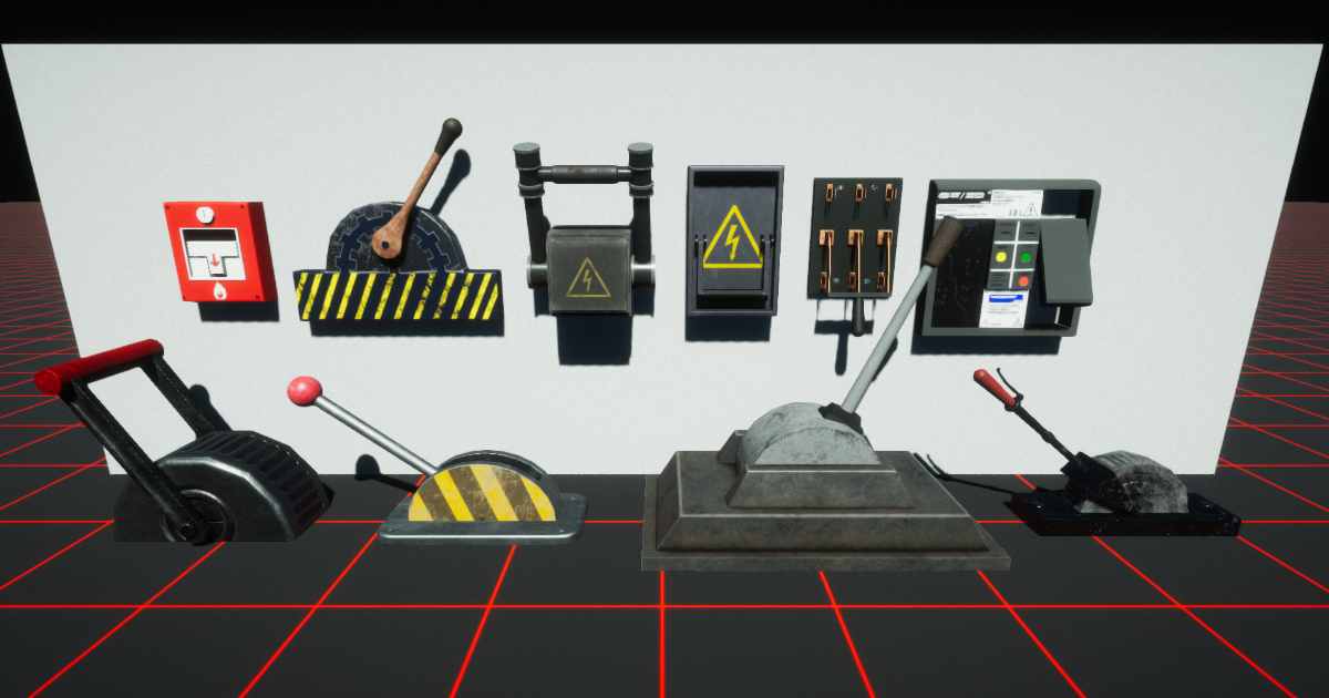 Lever Assets 01 | 3D Props | Unity Asset Store