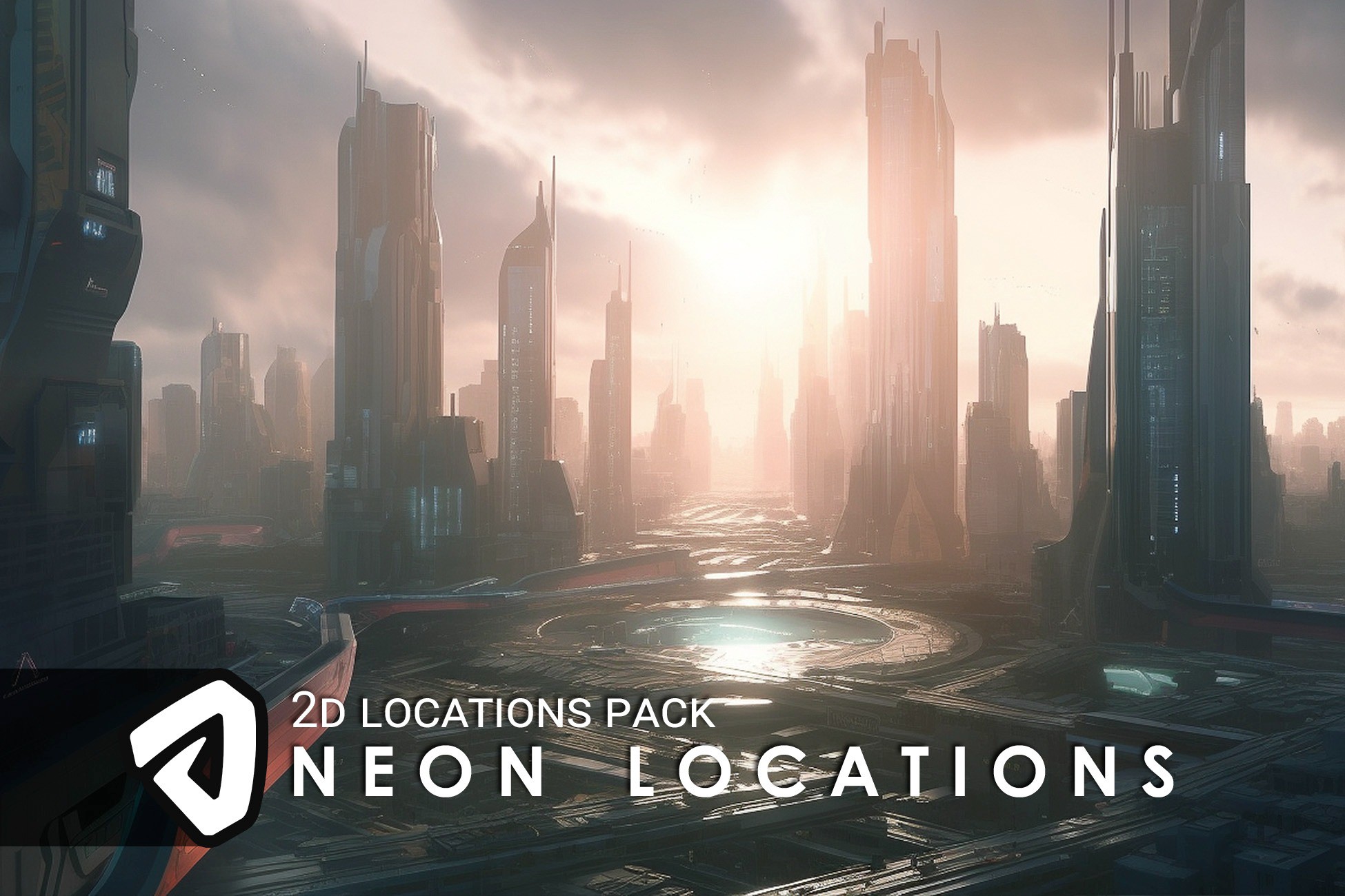 Neon 2D Locations | 2D Environments | Unity Asset Store