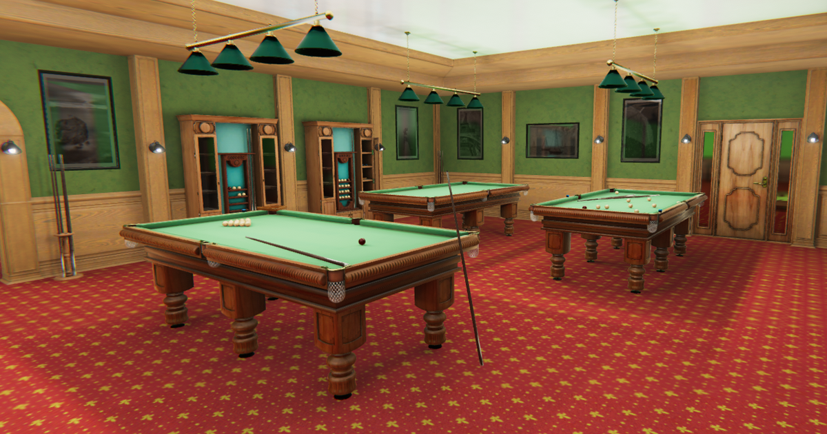 Billiards - interior and props | 3D Interior | Unity Asset Store