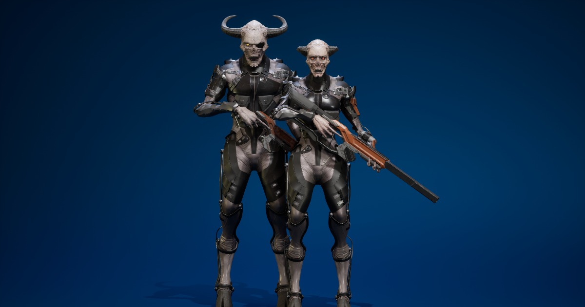 TechnoDemons 01 | 3D Characters | Unity Asset Store