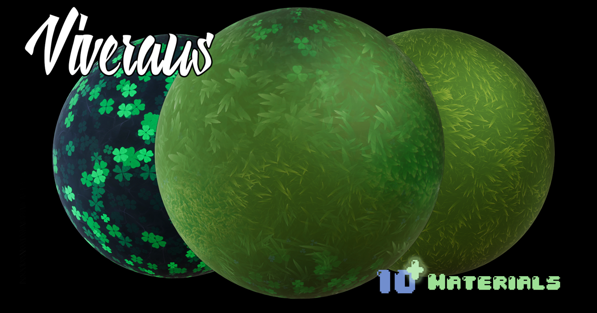 Viveraus - grass materials pack | 2D Textures & Materials | Unity Asset ...