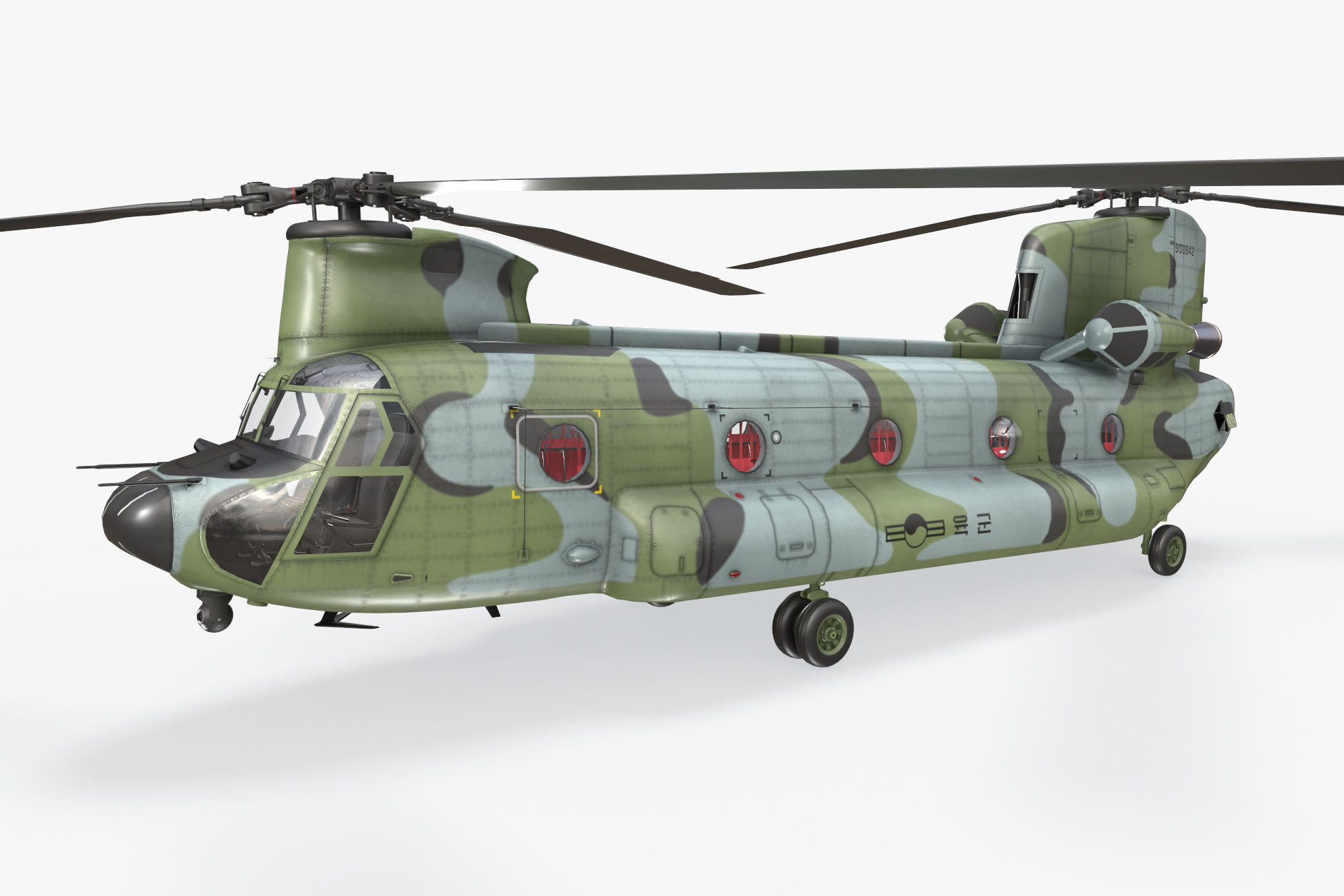 CH-47 Chinook Korean Army Static | 3D 항공 | Unity Asset Store